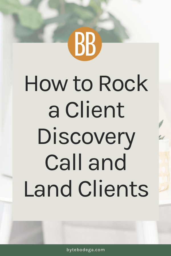 How to Rock a Client Discovery Call and Land Clients - Byte Bodega