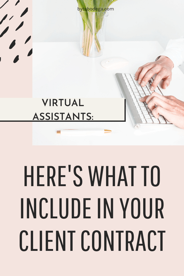 Essential Items for a Virtual Assistant Contract - Byte Bodega