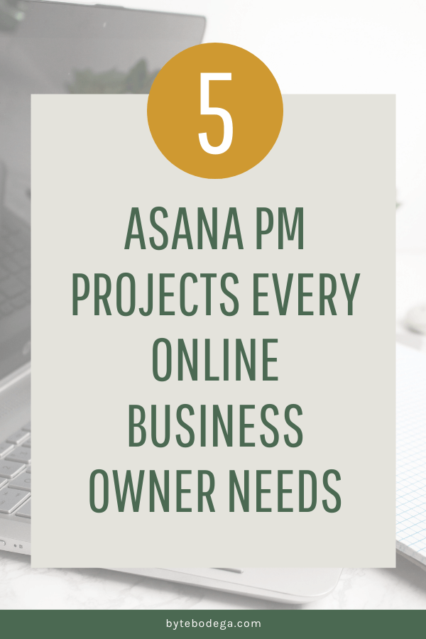 5 Asana PM Projects Every Online Business Owner Needs - Byte Bodega 5 Asana PM Projects Every Online Business Owner Needs - Byte Bodega